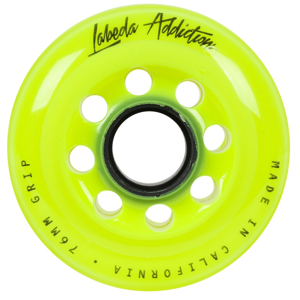 Labeda Addiction Signature Yellow Inline Hockey Wheels (76A)